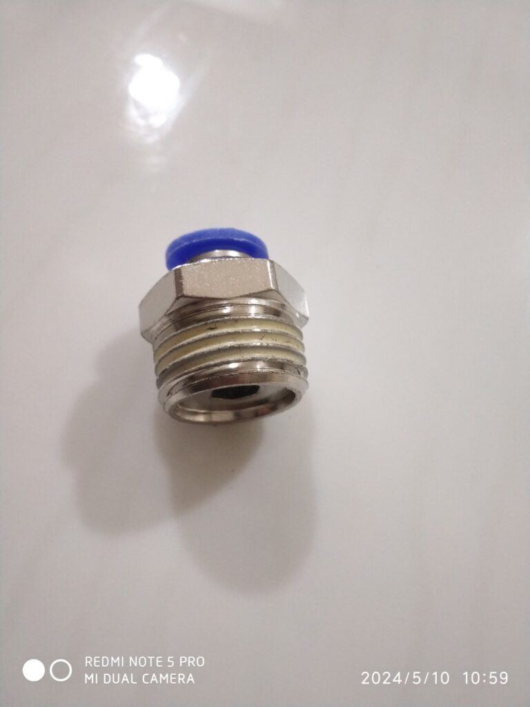 Buy PU 1/2 x 8 Male Connector - Trusted Suppliers in Ahmedabad, Gujarat